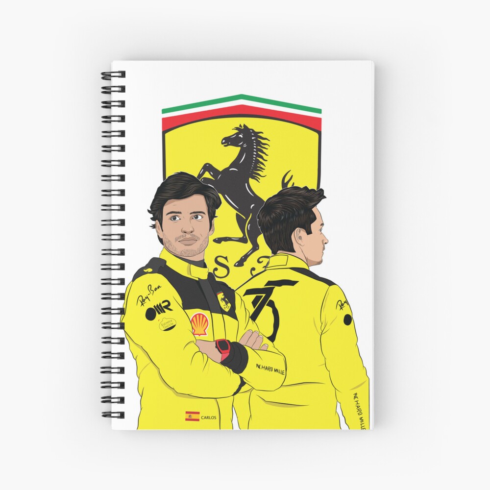 "Charles Leclerc Carlos Sainz Special Yellow Suit Italian GP 2022 ...