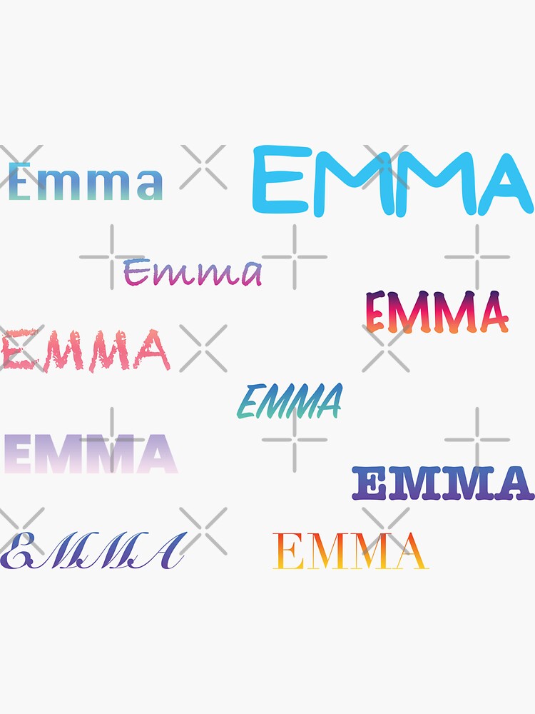 "Emma - Sticker Collection" Sticker for Sale by BigCityTennis | Redbubble