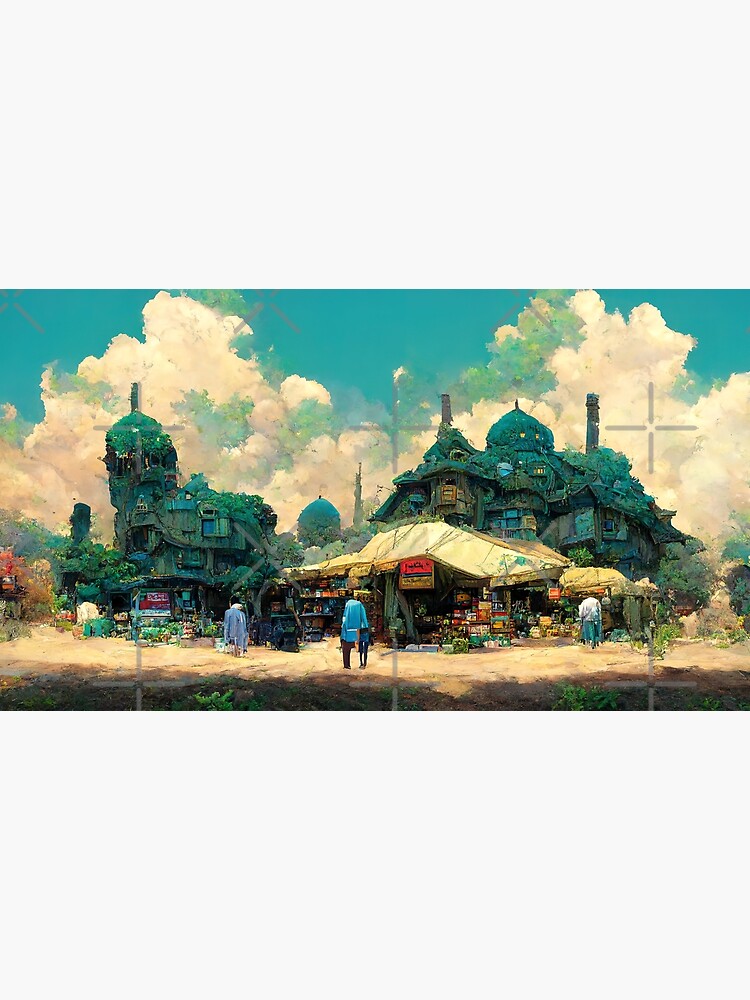 "Aesthetic Art Market" Poster for Sale by AICustomArt | Redbubble