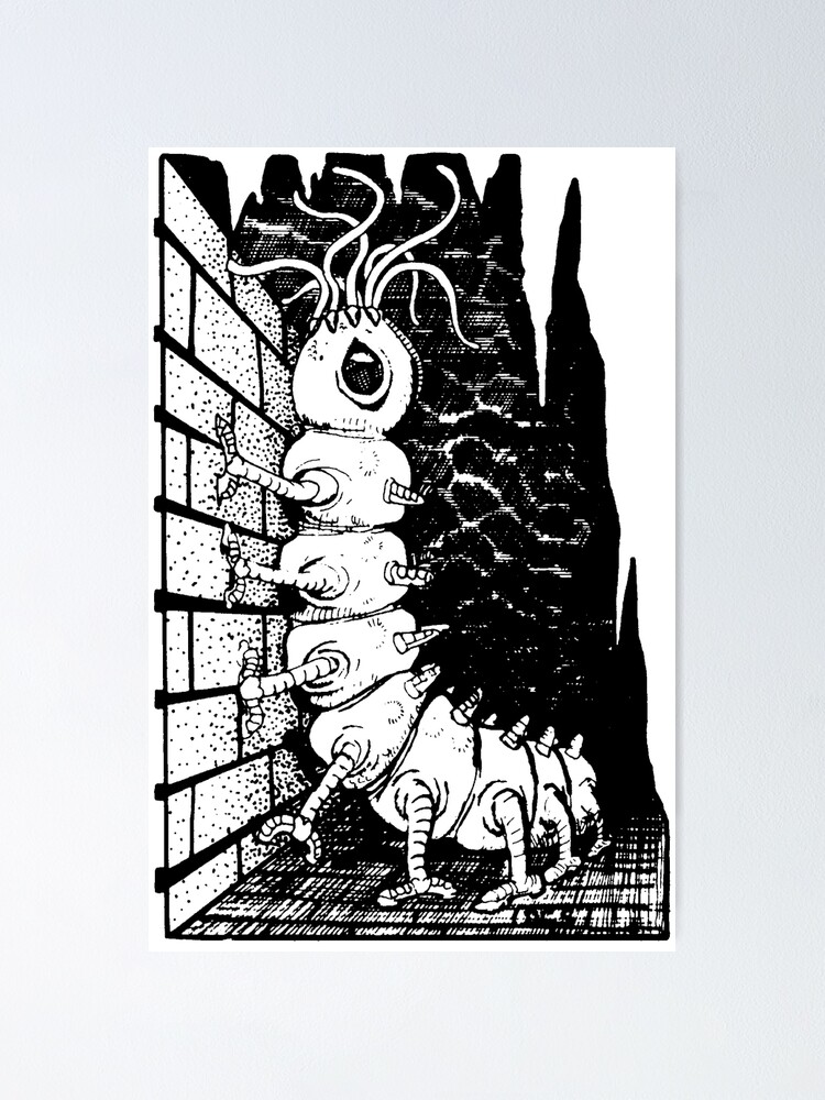 "Old School DND Carrion Crawler" Poster for Sale by Grunglestore ...