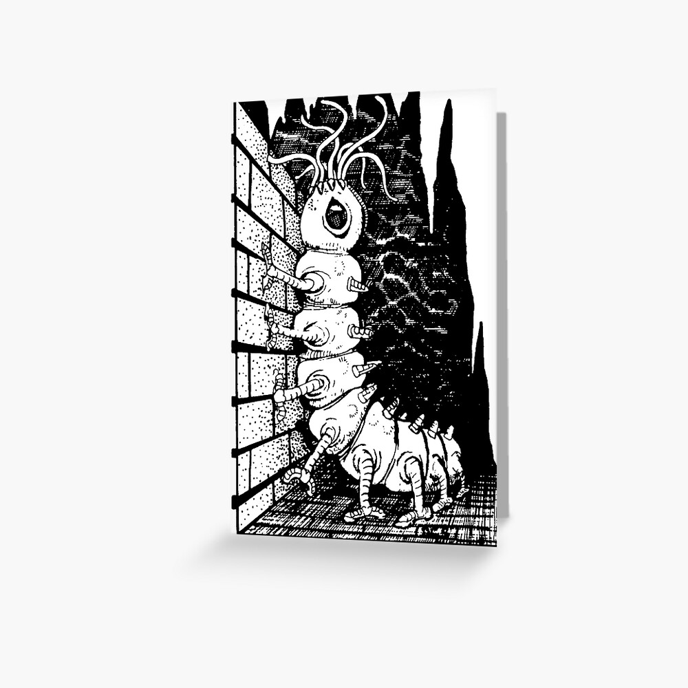 "Old School DND Carrion Crawler" Greeting Card for Sale by Grunglestore ...