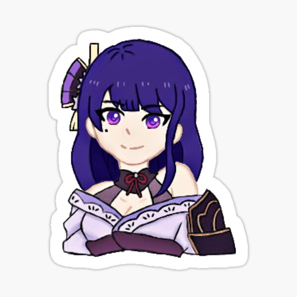 "Raiden Shogun Stickers" Sticker for Sale by MioneArt | Redbubble