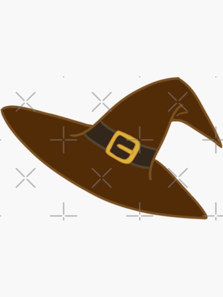 "Witch hat sticker " Sticker for Sale by DanaanArt111 | Redbubble