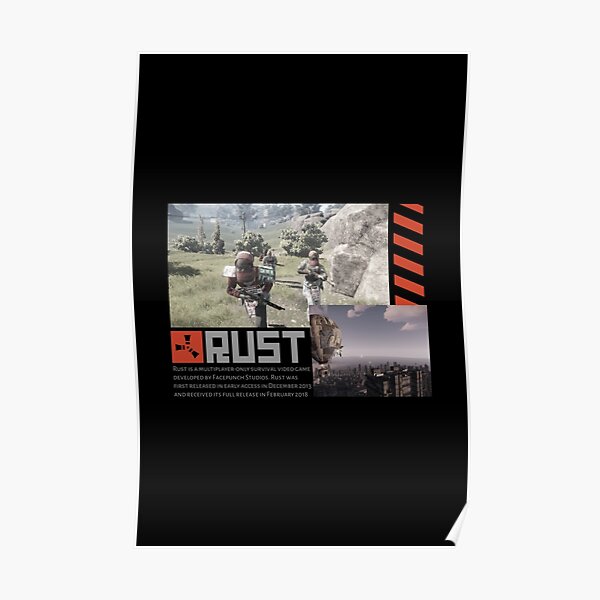 "Rust Game " Poster for Sale by X-Store | Redbubble