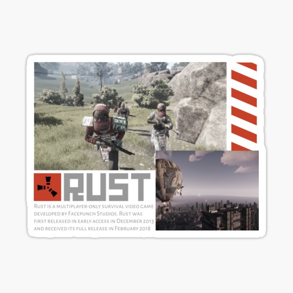 "Rust Game " Sticker for Sale by X-Store | Redbubble