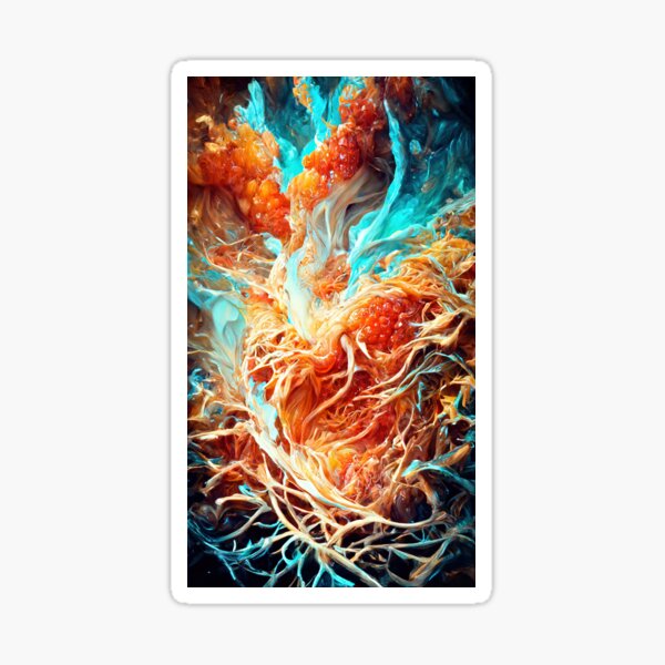 "Into the Abstract number 42" Sticker for Sale by 73-Art | Redbubble