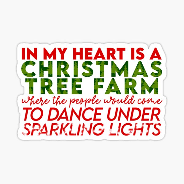 "Christmas Tree Farm Taylor Swift" Sticker for Sale by daisysdoodleco ...
