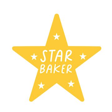 "Star Baker! Bake Off Award" Sticker for Sale by gracebirch | Redbubble