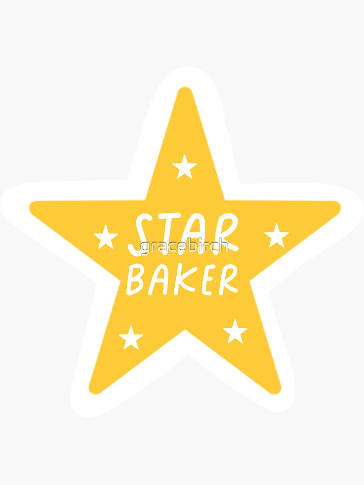 "Star Baker! Bake Off Award" Sticker for Sale by gracebirch | Redbubble