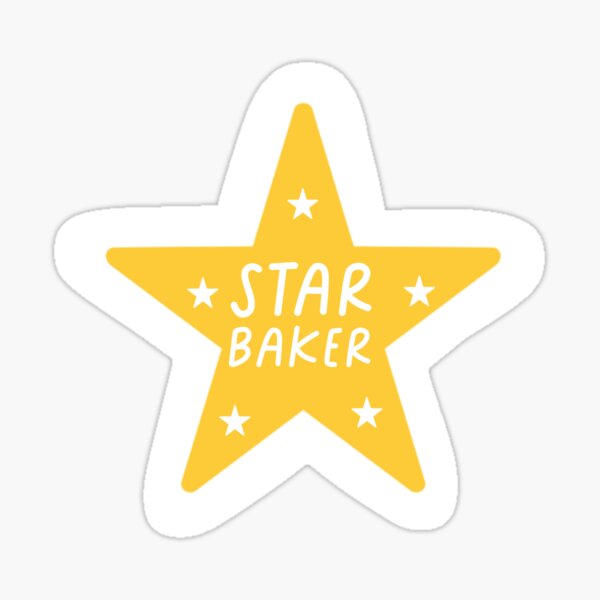 "Star Baker! Bake Off Award" Sticker for Sale by gracebirch | Redbubble