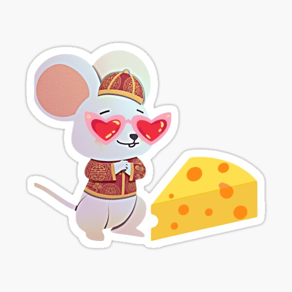 "mouse and cheese love / mouse" Sticker for Sale by Constructive27 ...