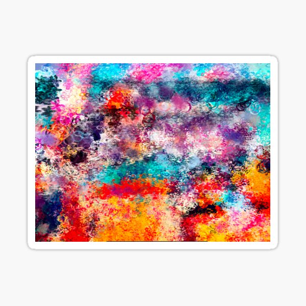 "Abstraction of a photo, textures and colours." Sticker for Sale by jettrun | Redbubble