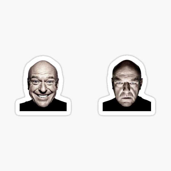 "Dean Norris Smile and Angry Meme Sticker" Sticker for Sale by ...