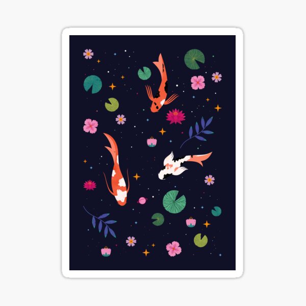 "Koi" Sticker by CarlyWatts | Redbubble