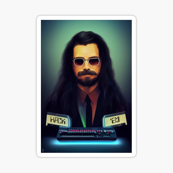 "Hack 'em" Sticker for Sale by super80 | Redbubble