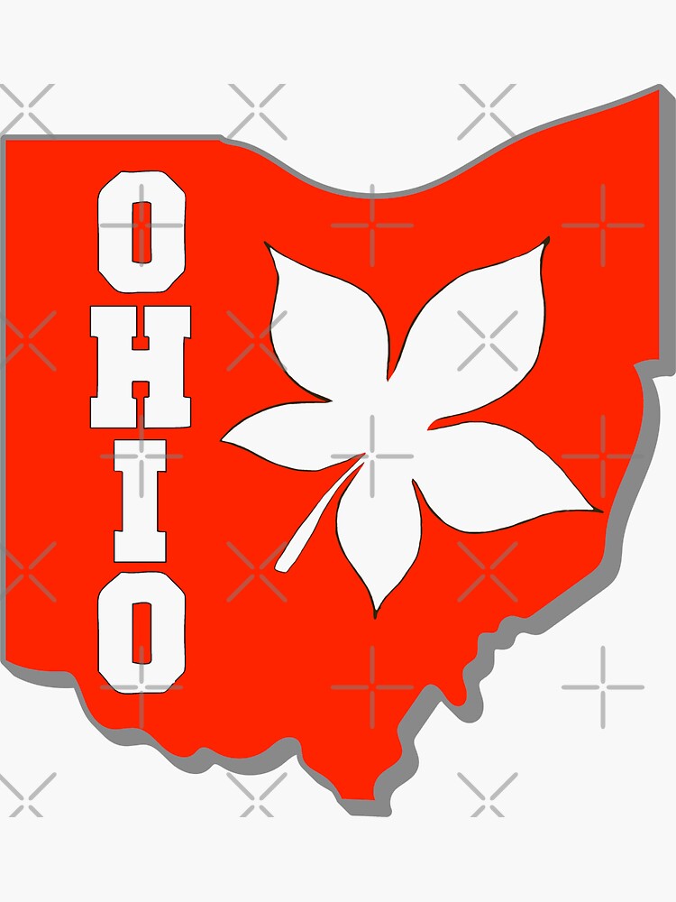 "Ohio Buckeye State" Sticker for Sale by dmbdana | Redbubble