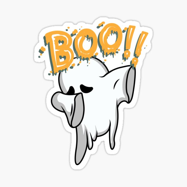 "Boooo, Shirt and Sticker, Creepy And Spooky Shirt" Sticker for Sale by ...