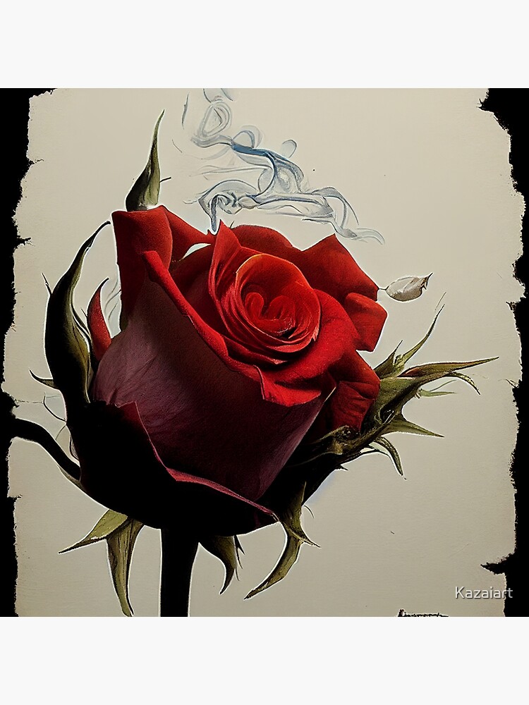 "Smoking Roses | Signature" Poster for Sale by Kazaiart | Redbubble