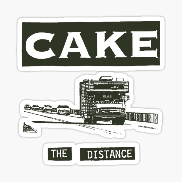 "Cake The Distance" Sticker for Sale by regenn4nna | Redbubble