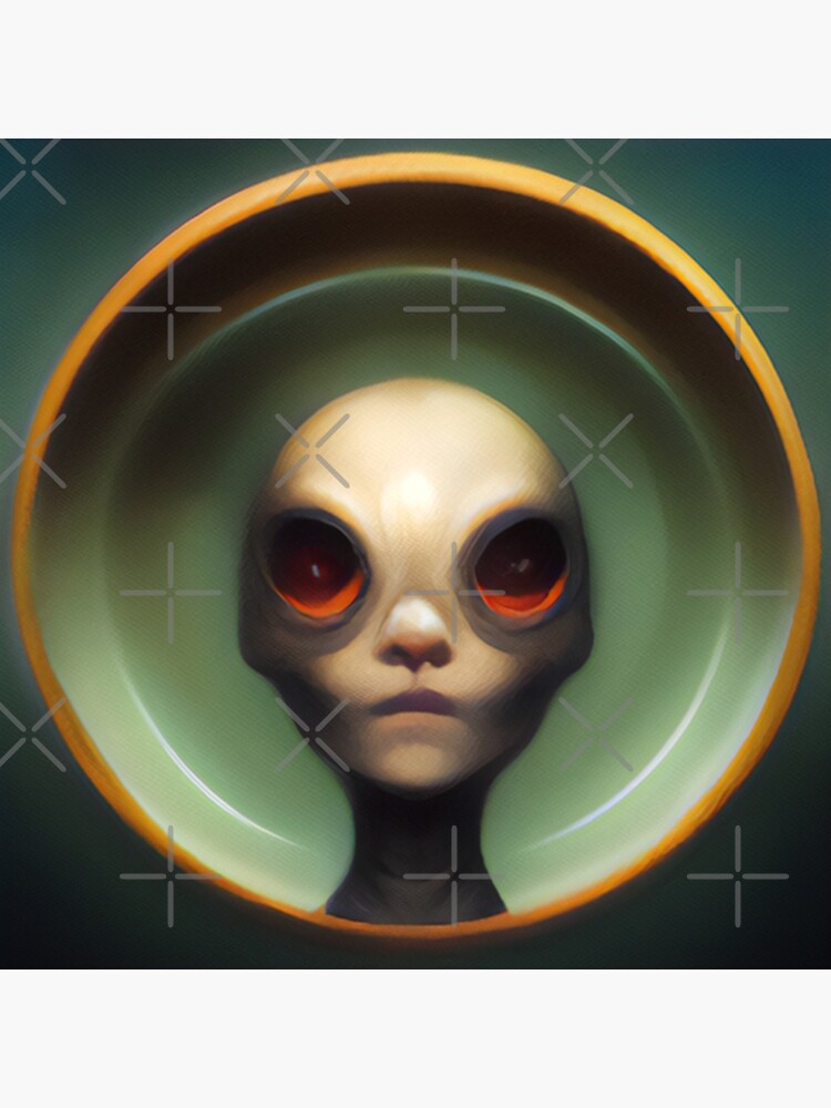 "Alien Head Painting" Poster for Sale by fuseleven | Redbubble