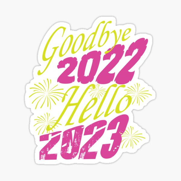 "Happy New Year 2023" Sticker for Sale by Tee-Express | Redbubble