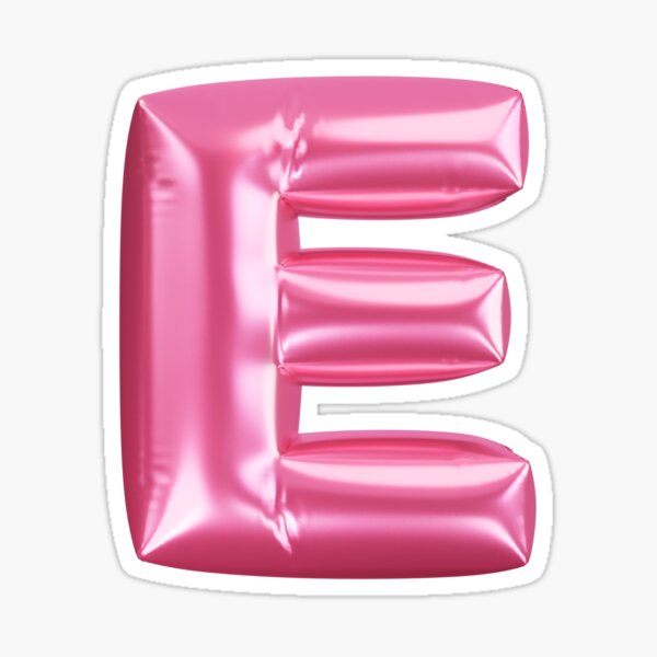 "E Letter" Sticker for Sale by lunidesign | Redbubble