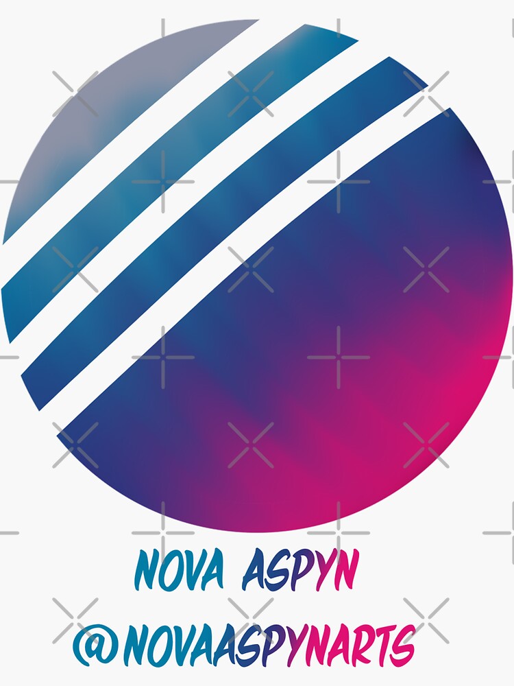 "Nova Aspyn Arts logo" Sticker for Sale by NovaAspynArts | Redbubble