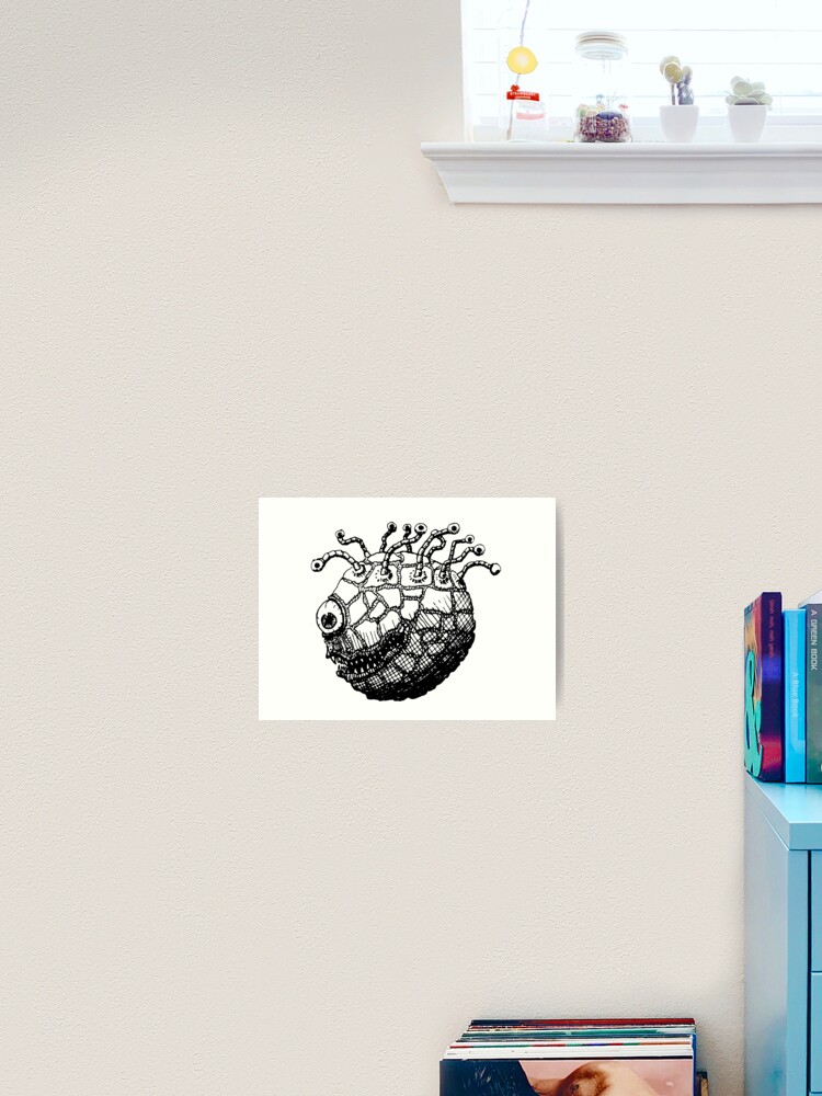 "Old School DND Beholder" Art Print for Sale by Grunglestore | Redbubble