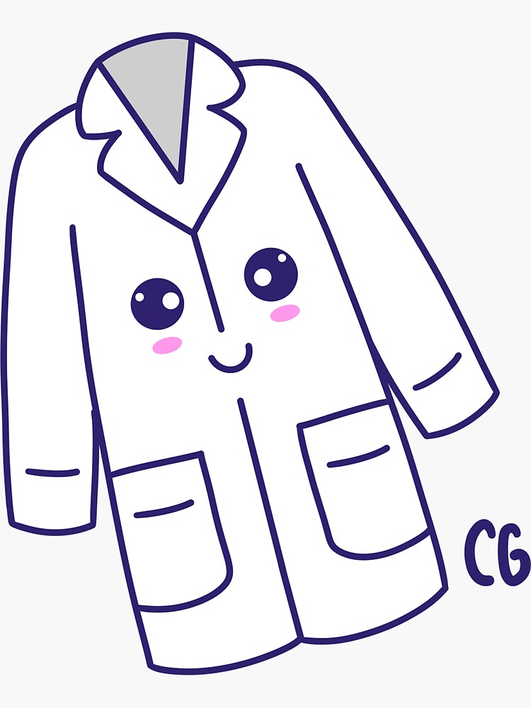 "Cute Lab Coat - Claudia Giordano " Sticker for Sale by ClaudiaGiordano ...