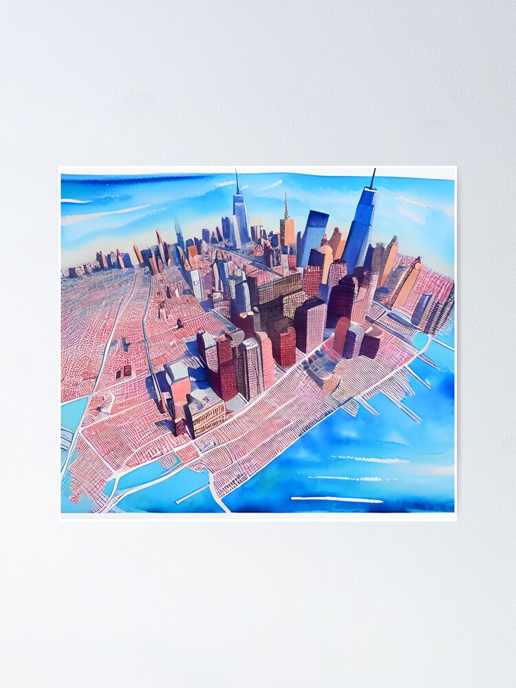 "Map for a fake city" Poster for Sale by skillunused | Redbubble