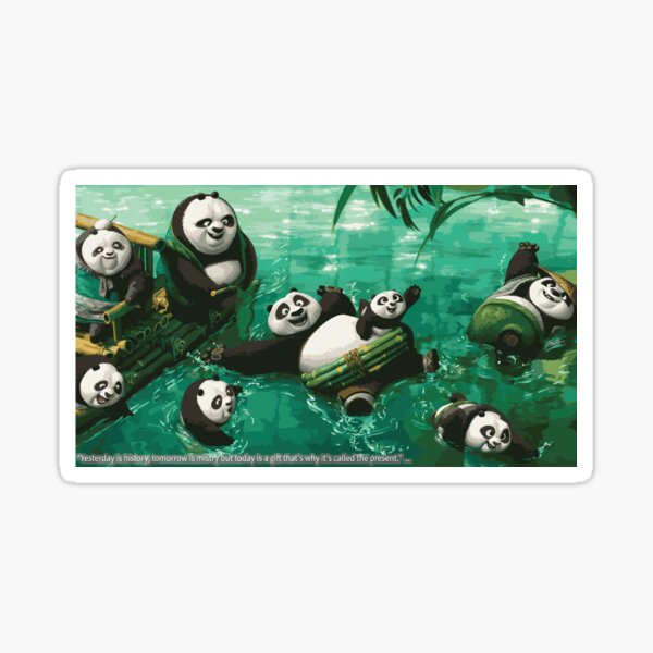 "kung fu panda family" Sticker for Sale by animated69 | Redbubble
