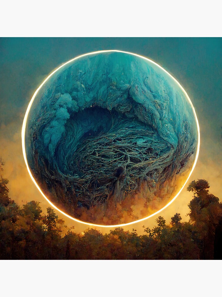 "Nature Orb" Sticker for Sale by AIArtWorkshop | Redbubble