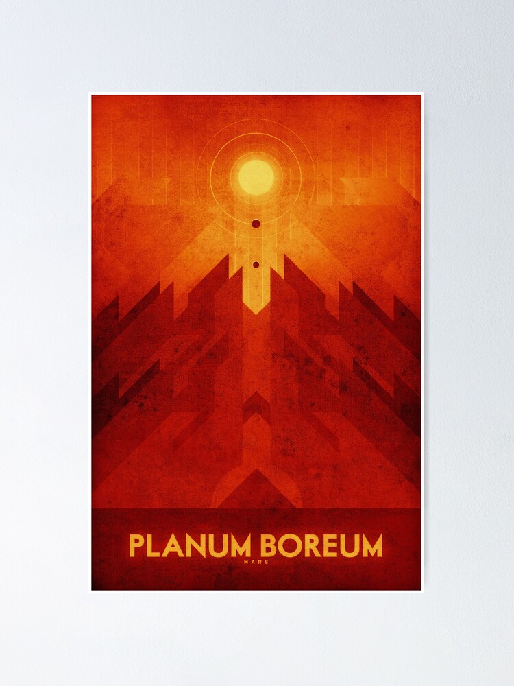 "Mars | Planum Boreum | Space Art" Poster by FabledCreative | Redbubble