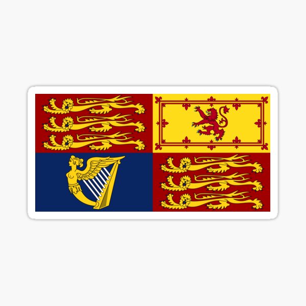 "Royal Standard Flag of United Kingdom England Wales Northern Island UK ...