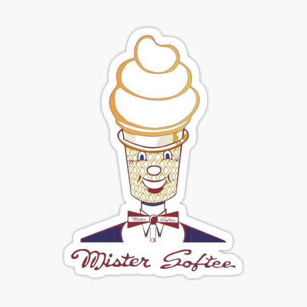 "Classic Ice Cream - Mr Ice Cream" Sticker for Sale by NaomyTeo | Redbubble