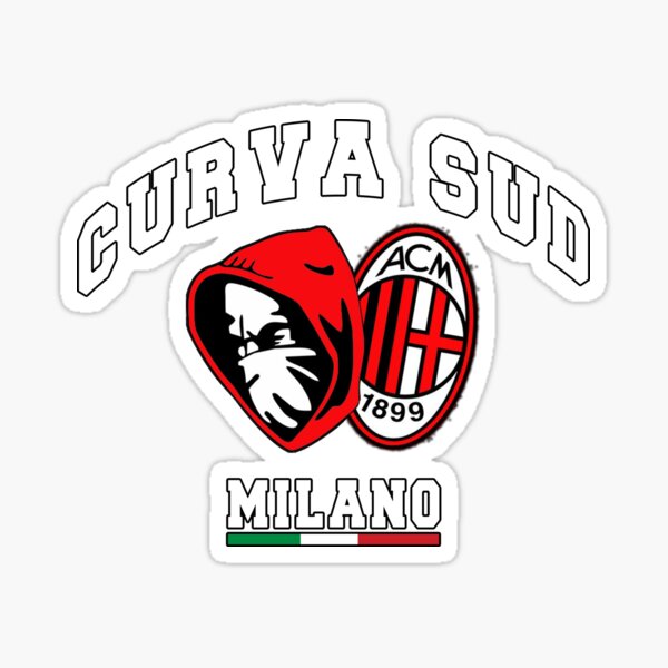 "Curva Sud Milano - AC Milan Sticker" Sticker for Sale by Milanisti ...