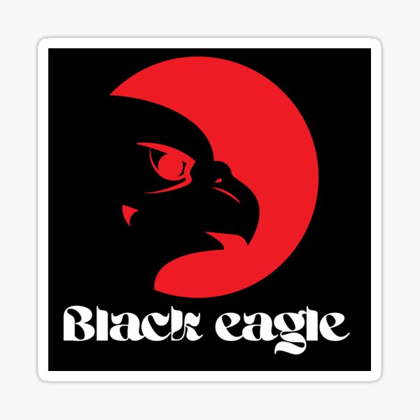 "Black Eagle " Sticker for Sale by A-shirt1 | Redbubble