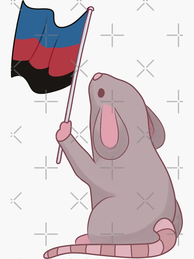 "Rat supports the Polyamorous Flag " Sticker for Sale by Skytler ...