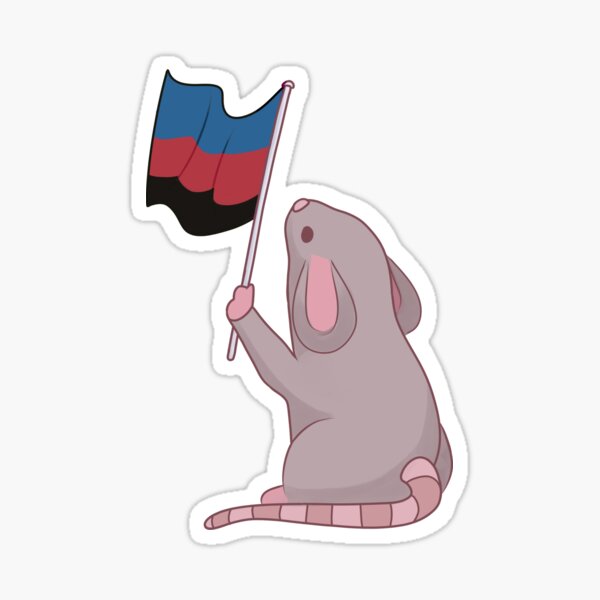 "Rat supports the Polyamorous Flag " Sticker for Sale by Skytler ...