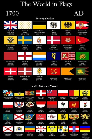 "1700 AD Flags of the World" Posters by Evan R. Meyer | Redbubble
