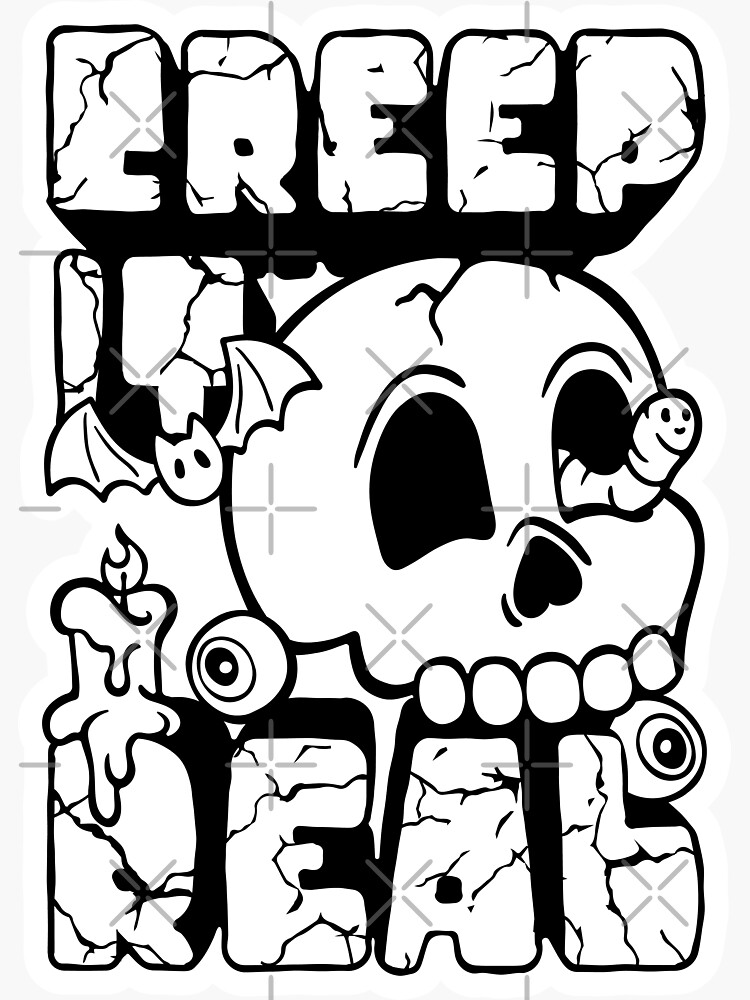 "Creep It Real V2" Sticker for Sale by soivinn | Redbubble