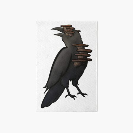 "Crow Mushroom Raven Fungi Spooky Fungal Enchanted Forest Bird Creature ...
