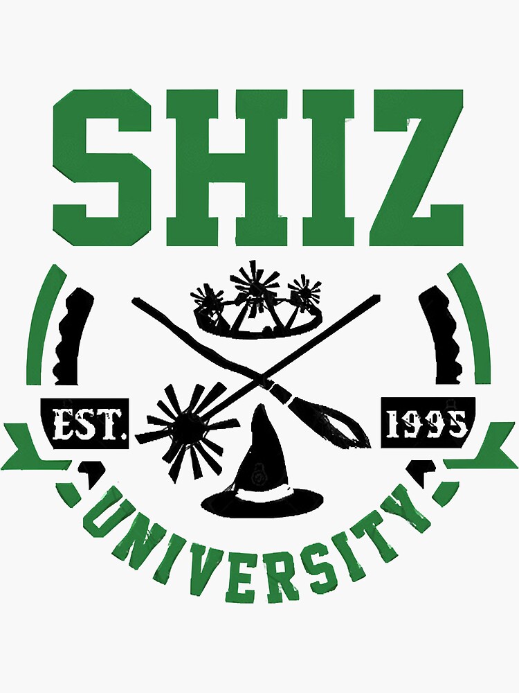 "Shiz University. Wicked Musical. " Sticker for Sale by DerekMald40669 | Redbubble