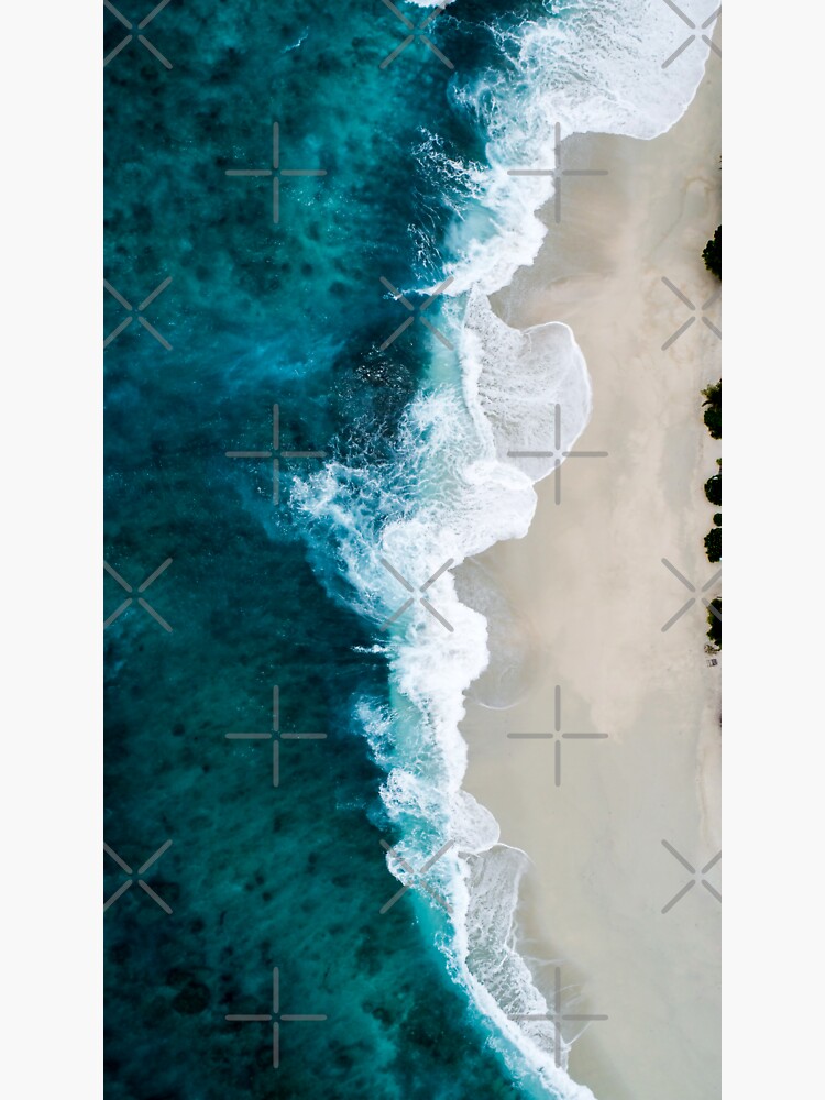"Sea Waves white froth summer beach - Ocean Posters" Sticker for Sale by DRK7DSGN | Redbubble