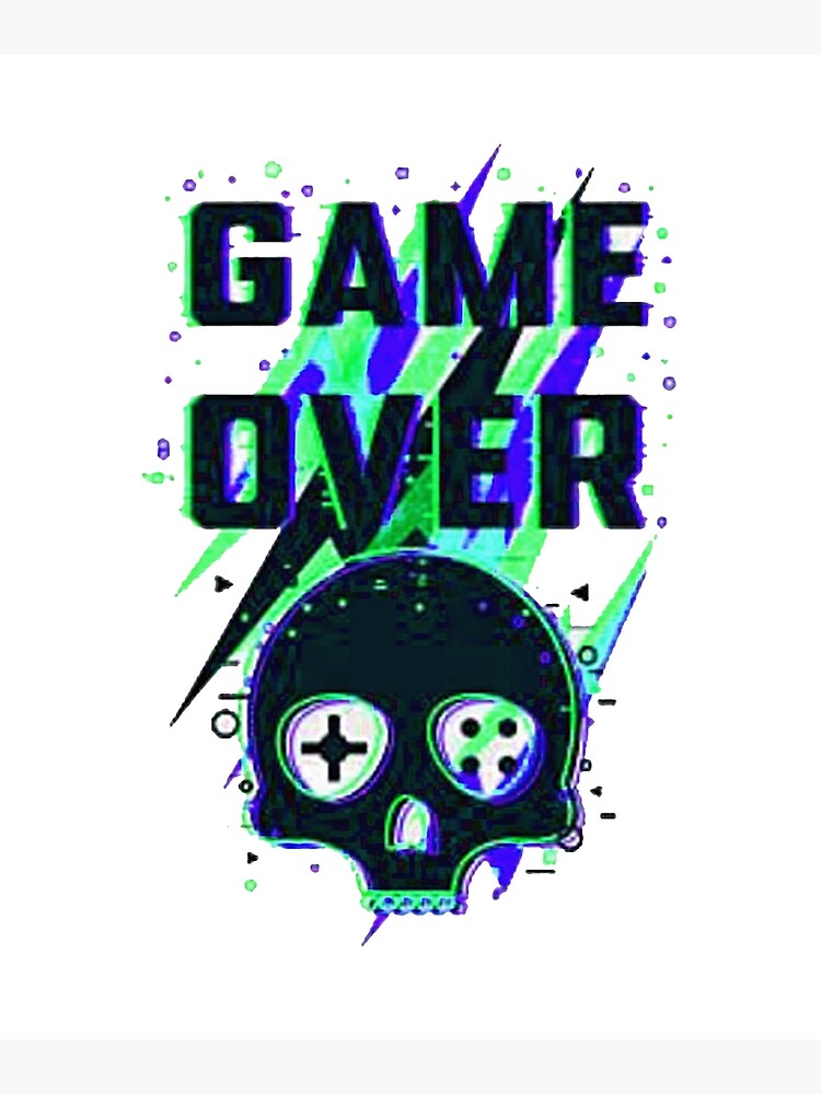 "Game Over Design" Poster for Sale by AhmedJamal571 | Redbubble
