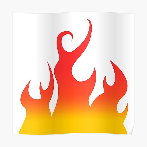"Gradient Flame Aesthetic" Poster for Sale by Ketzenjammer | Redbubble