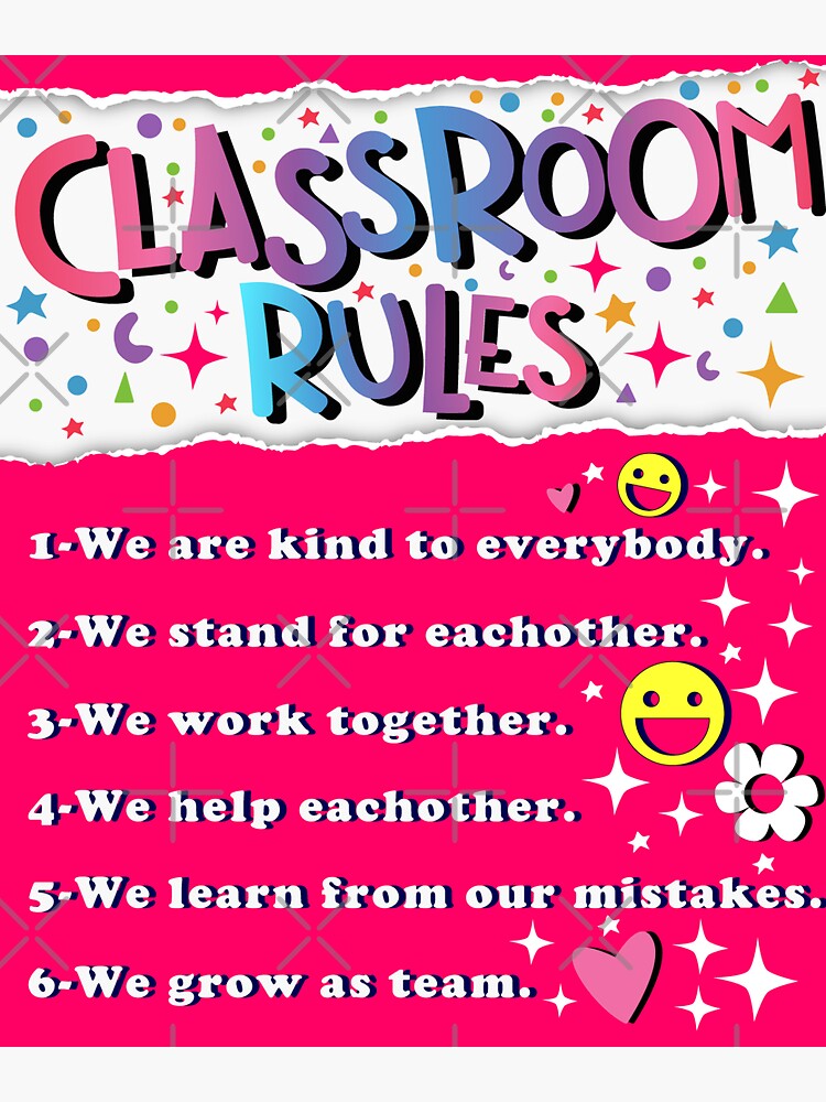 "Classroom rules - classroom management and social emotional learning ...