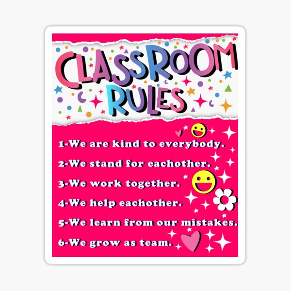 "Classroom rules - classroom management and social emotional learning ...