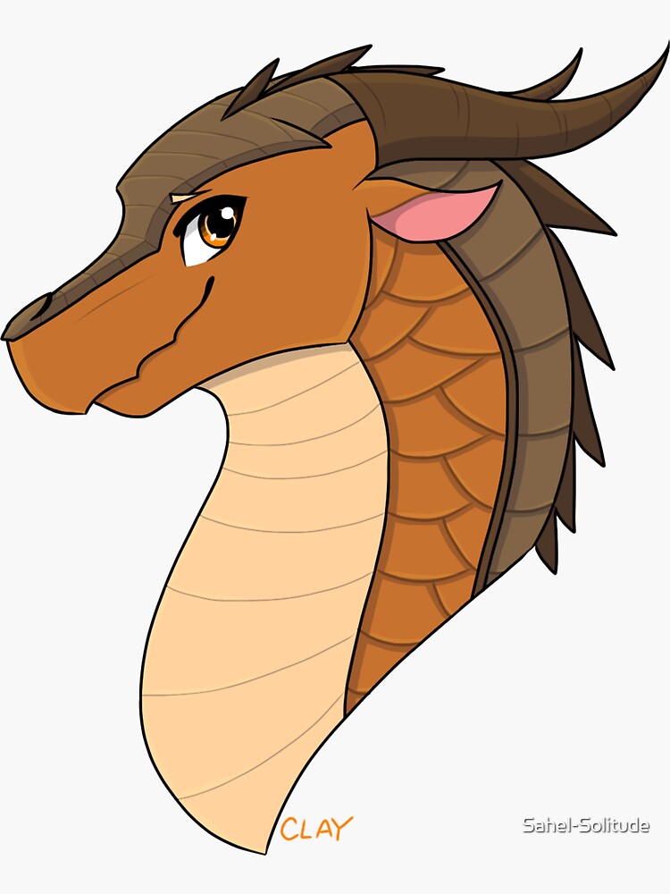 "Clay the MudWing" Sticker for Sale by Sahel-Solitude | Redbubble