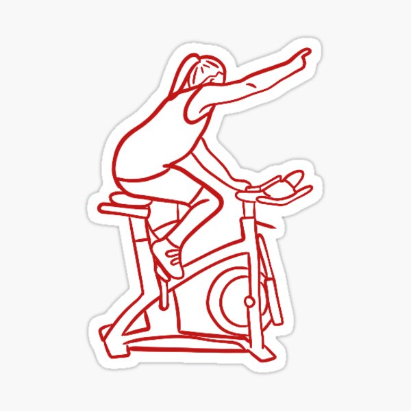 "Cycle Star- simple red" Sticker for Sale by kjshouse | Redbubble